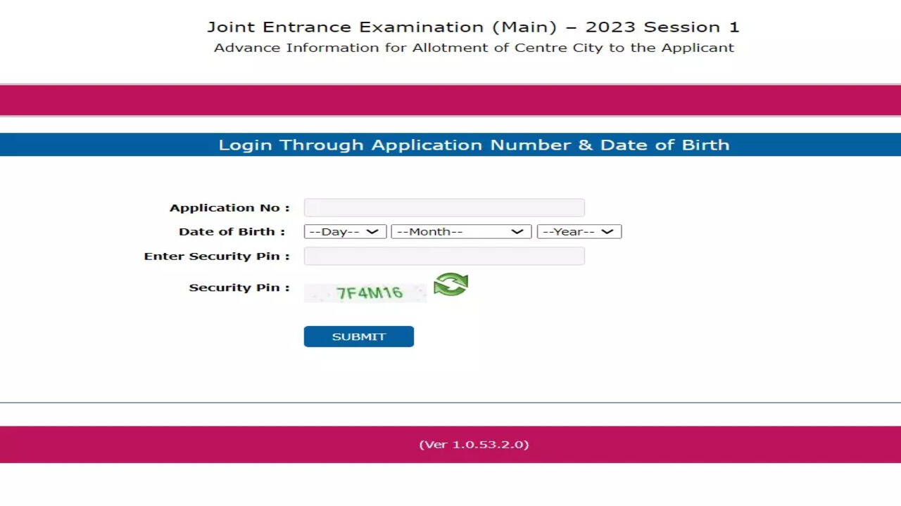 Jeemain Nta Nic In 2023 Application Form - Printable Forms Free Online