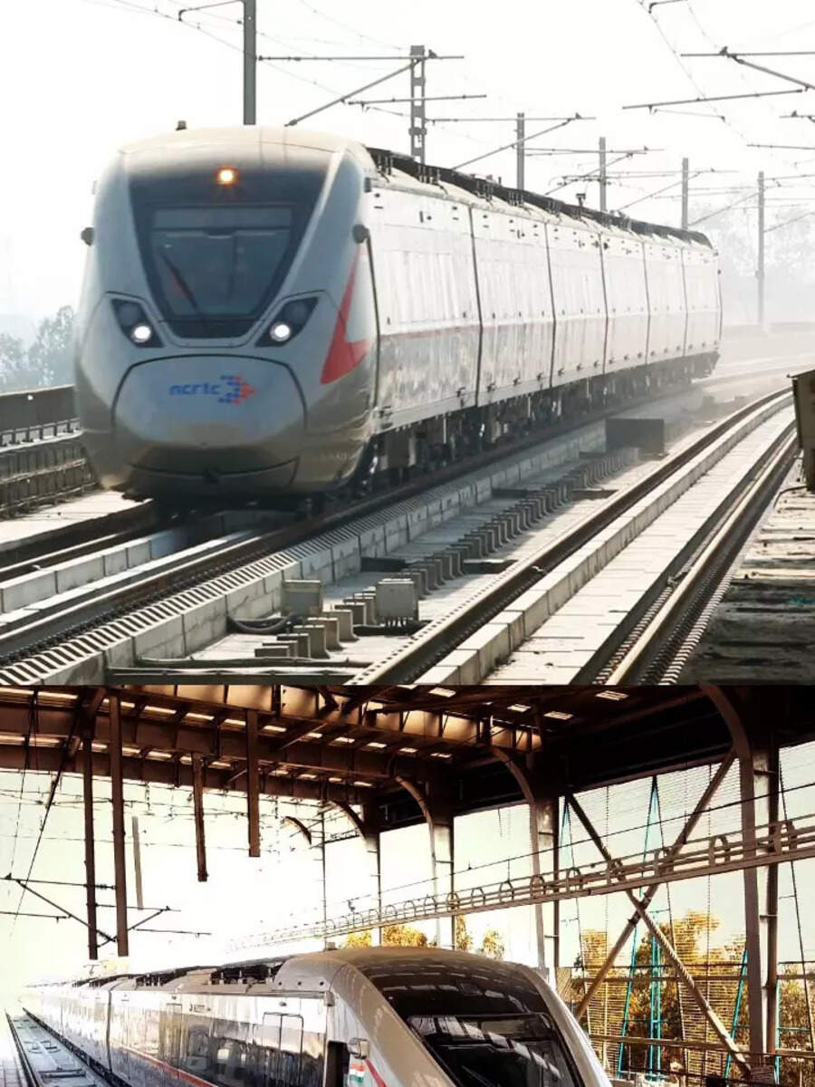 India's first RRTS train from Delhi-Meerut clocks 160kmph speed | Times ...