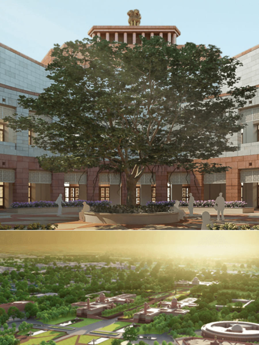 Pictures of New Parliament Building unveiled: See Photos | Times Now