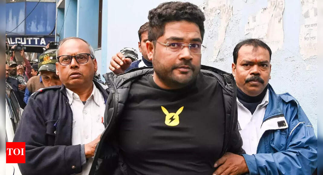 ED arrests TMC youth leader in jobs scam, gets his custody | Kolkata News - Times of India