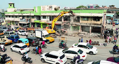 Commercial Complex At Ukkadam Terminal Razed | Coimbatore News - Times ...