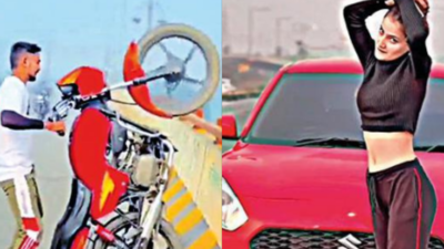 Ghaziabad: Woman Dancing On Road Faces Police Music | Ghaziabad News - Times of India