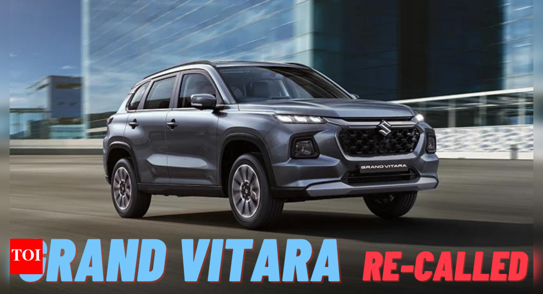 Maruti Suzuki: Maruti Suzuki Grand Vitara recalled for a possible defect in rear seatbelt ...