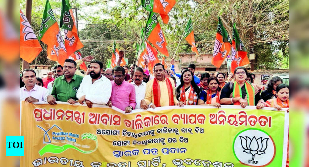 Biju Janata Dal: Bjd, Bjp Blame Game Intensifies Over Pmay | Bhubaneswar News - Times of India