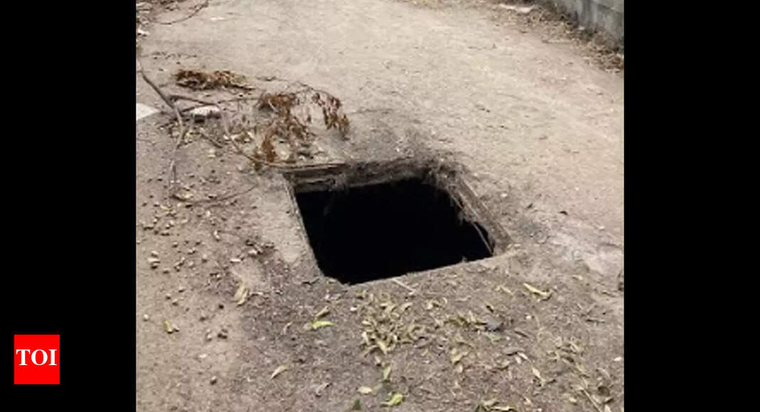 Noida residents complain of clogged sewers, missing drain covers ...