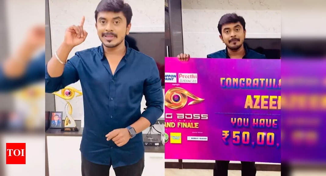 Bigg Boss Tamil 6 winner Azeem to fulfil his promise of donating half ...