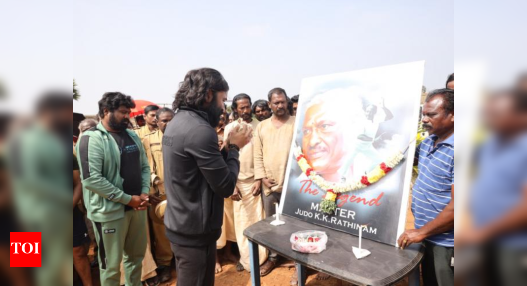 Dhanush pays last respect to stunt choreographer Judo Rathinam | Tamil ...