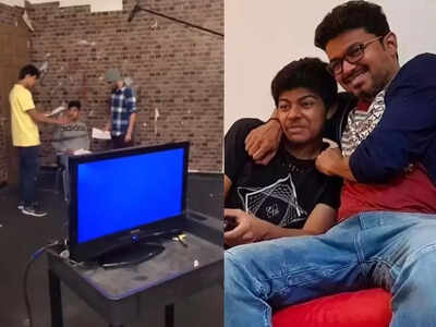 Vijay's son Jason Sanjay spotted filming a short film; video goes viral ...