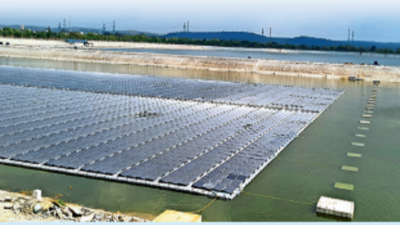 Singareni builds its 1st floating solar plant with 5 MW capacity in ...