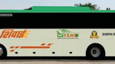 MSRTC e-bus gets green look; 100 to run on Mumbai-Pune route | Mumbai ...