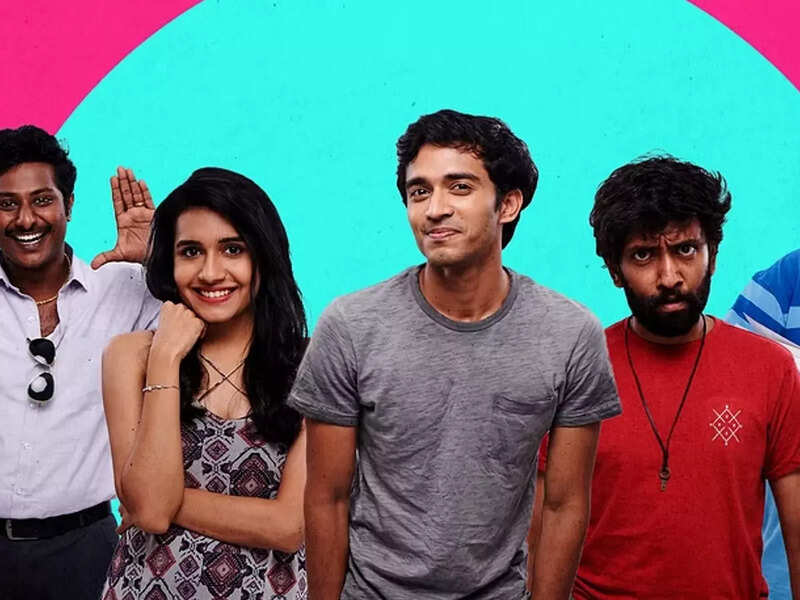 Director Sathish Chandrasekhar, and actors Sachin Nachiappan, Samyuktha ...