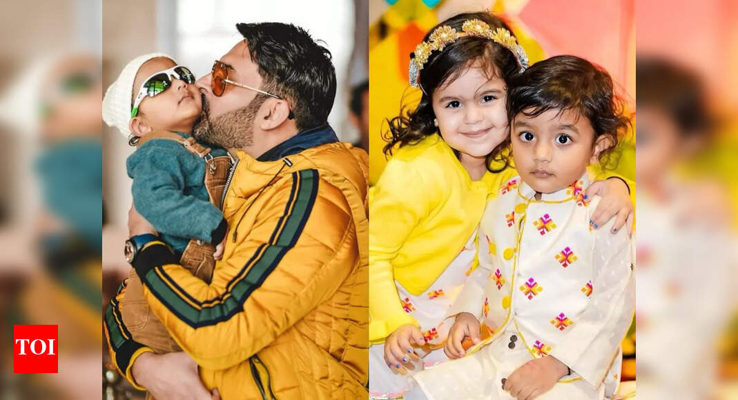 Kapil Sharma shares cute pictures with his babies as he celebrates son ...
