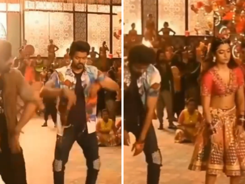 BTS video of actor Vijay practicing his steps for 'Ranjithame'! | Tamil ...