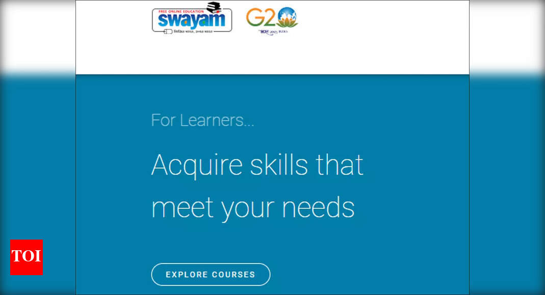 UGC to launch 4 Swayam MOOCs courses on Feb 6 - Times of India