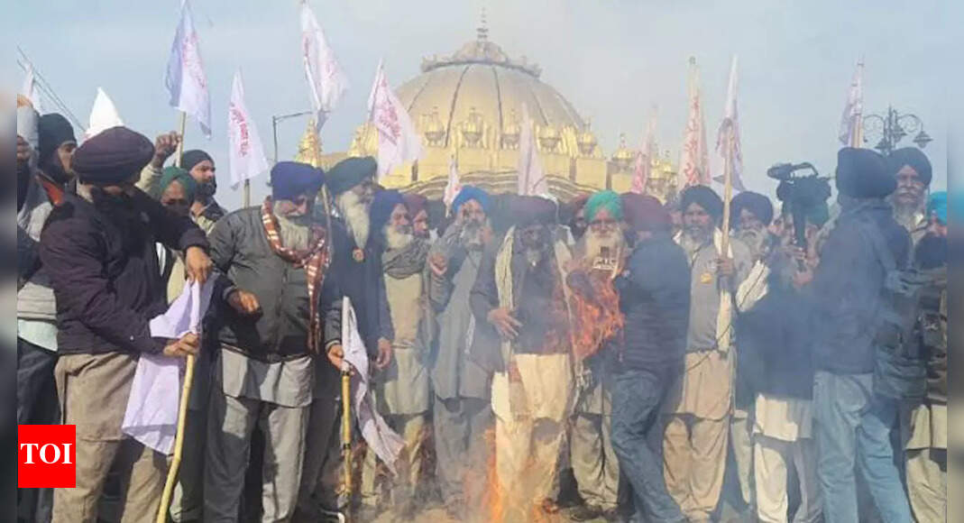 Farmers stage protest in Punjab over Union Budget 'ignoring farming ...