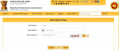 RPSC SI PET Result 2021: Physical Efficiency Test marks released on ...