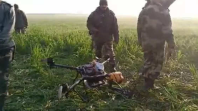 Pakistani drone shot down by BSF along Punjab border | Amritsar News - Times of India