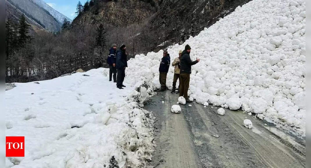70 stranded people rescued in avalanche-hit Lahaul-Spiti | Shimla News - Times of India