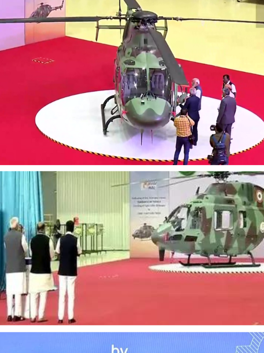 PM Modi unveils India's biggest helicopter manufacturing facility in ...