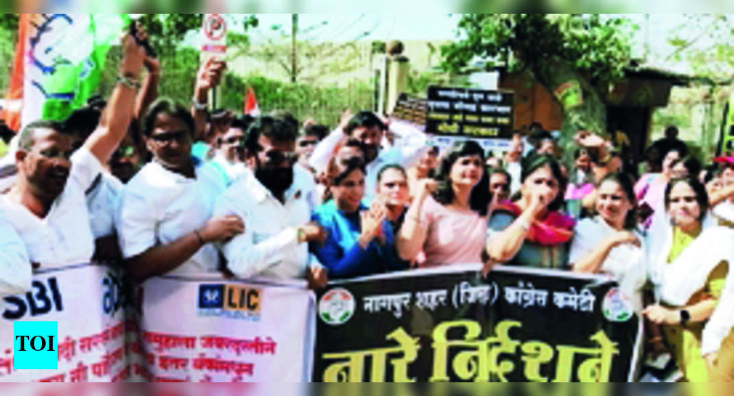 Congress Stages Statewide Protests | - Times of India