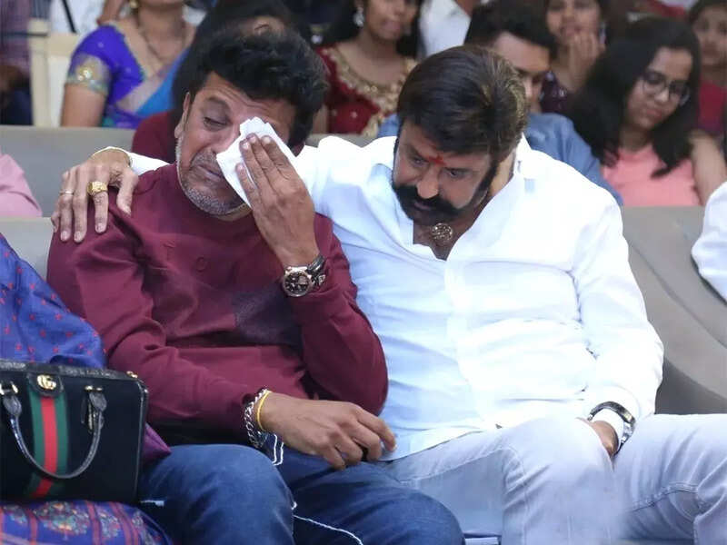 Shiva 'Veda' pre-release event; Balayya Babu consoles emotional ...