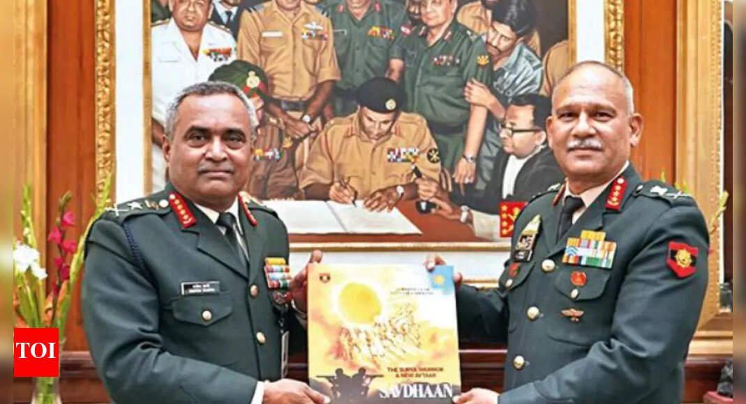 Army chief releases Times Group book on Central Command | India News ...