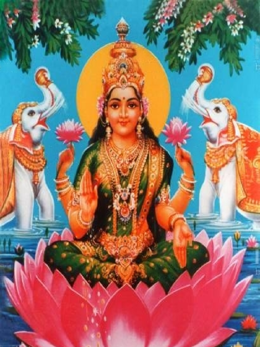 Good Morning Images of Goddess Laxmi with quotes for prosperity and ...