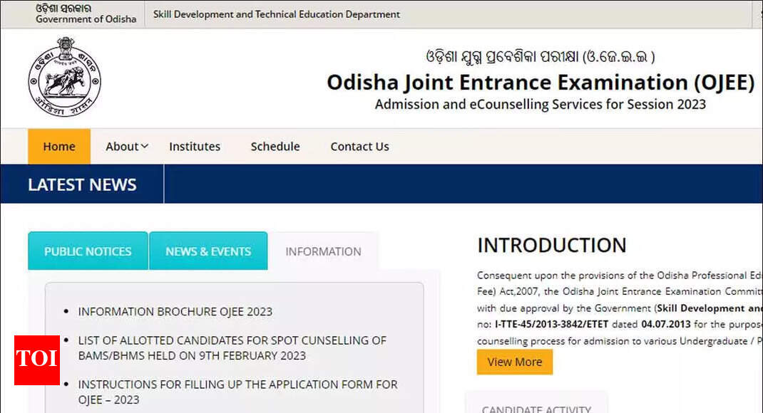 Ojee Application Form 2023 - Printable Forms Free Online