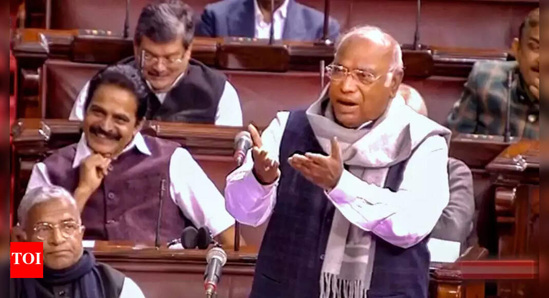 Mallikarjun Kharge criticises editing of his speech | India News - Times of India