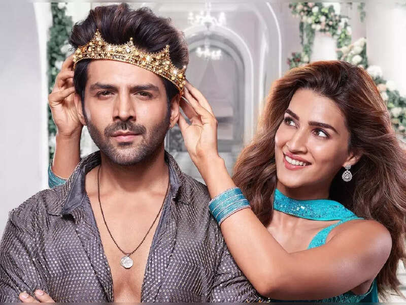 Kartik Aaryan and Kriti Sanon unveil new poster of Shehzada featuring Bantu and Samara | Hindi ...