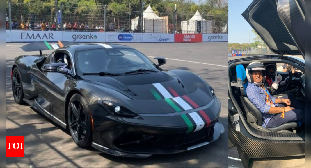 1900hp Pininfarina Battista EV hypercar makes Indian debut: Cricketing ...