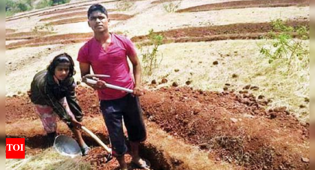 Siblings from drought-prone Man in Maharashtra's Satara plant 9,500 ...
