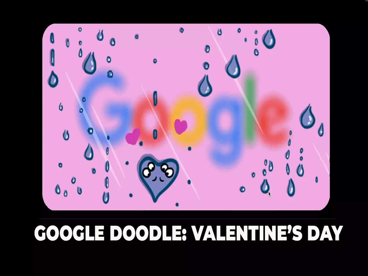 Valentine s Day 2023 Google Doodle celebrates the Day with animated rain drops