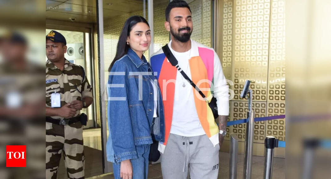 KL Rahul and Athiya Shetty spotted at the airport; Are they heading to Udaipur for Hardik Pandya ...