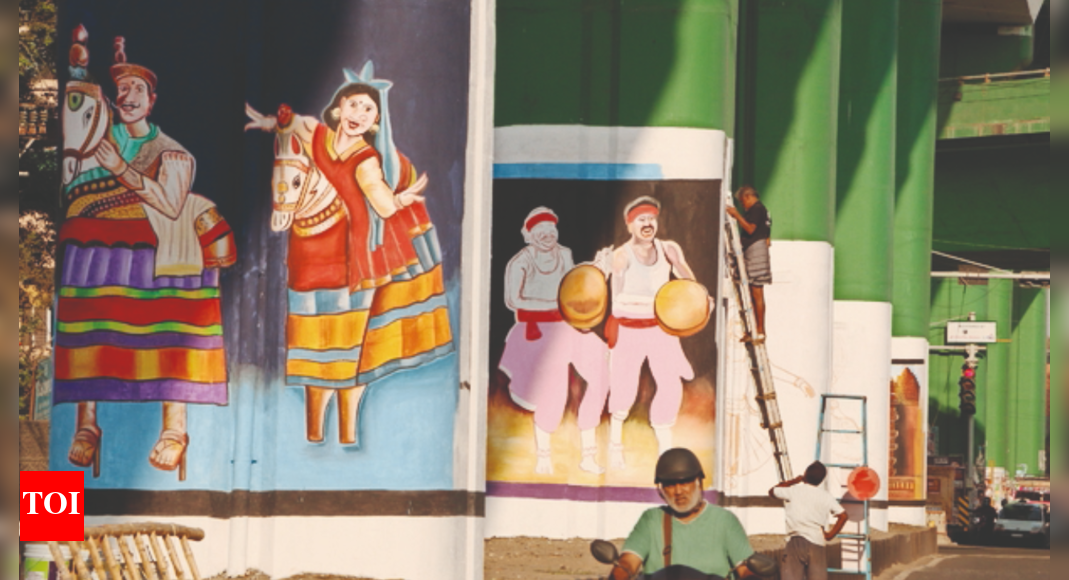 Two Firms Help Corpn Transform Flyover Pillars Into Works Of Art ...