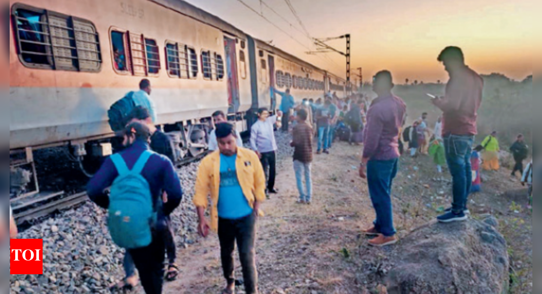 Godavari Express Train: Miraculous escape for Godavari Express ...