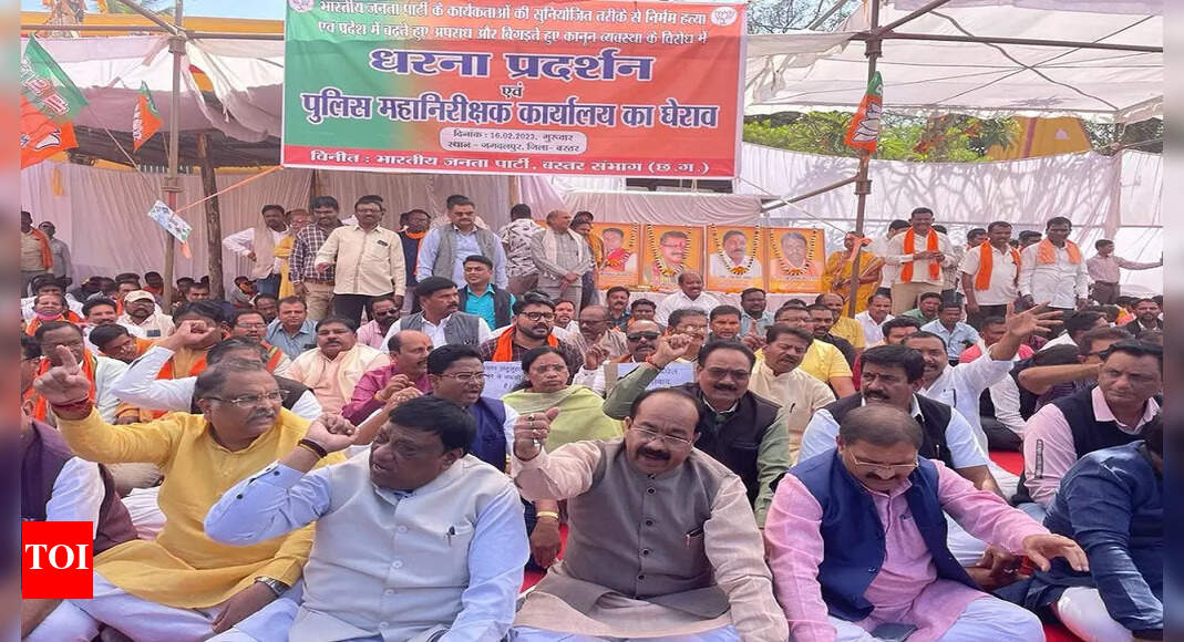Opposition BJP holds protest rallies in Bastar against killings of ...