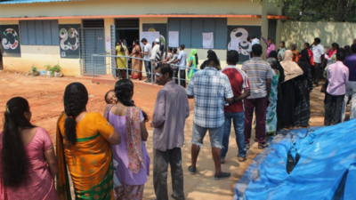 ECI looks to provide seats, toilets at booths for voters in Karnataka | Bengaluru News - Times ...