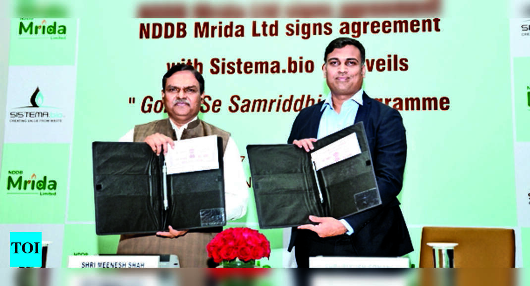 Nddb: Nddb Mrida Ties Up With Sistema.bio | Vadodara News - Times of India