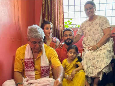 Soha Ali Khan and Kunal Kemmu celebrate Mahashivratri with daughter ...