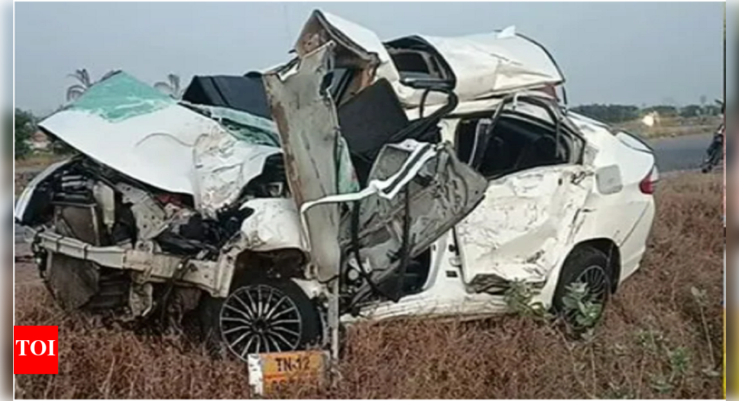 Five dead as car rams into lorry in Andhra Pradesh's Bapatla district ...