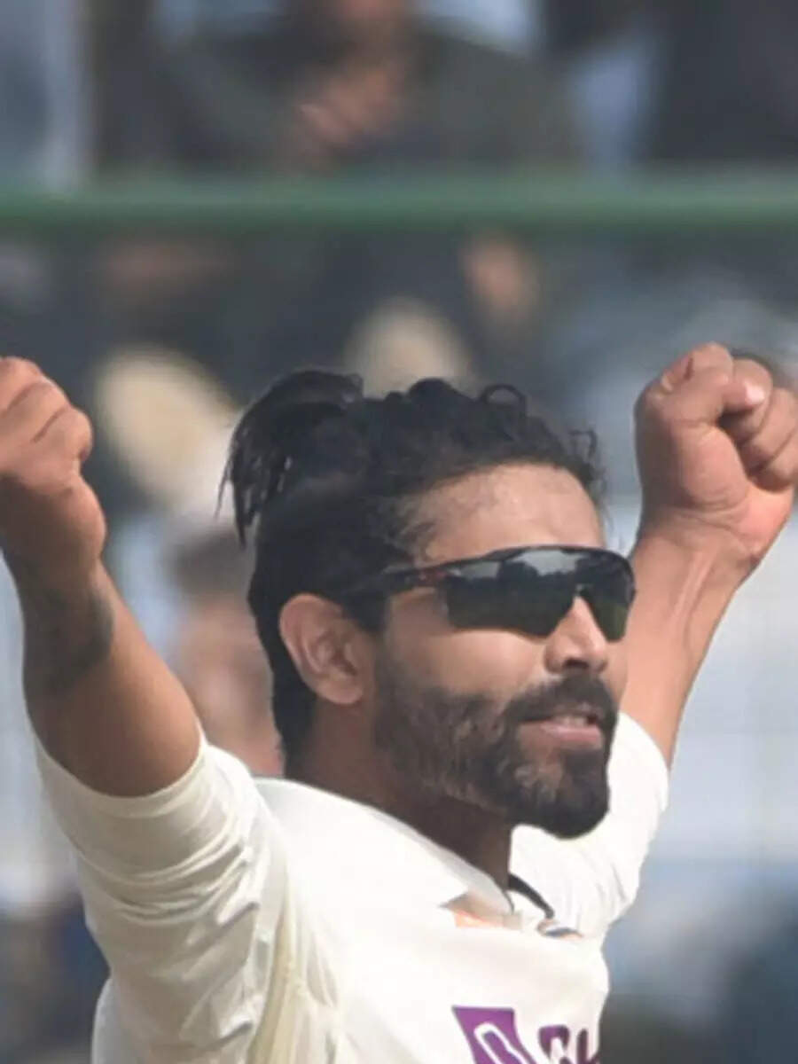 Ravindra Jadeja records career best figures in Tests | Times of India