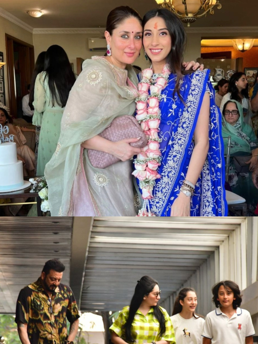 POTD: Kareena poses with mom-to-be Anissa, Sanjay-Maanayata's lunch ...