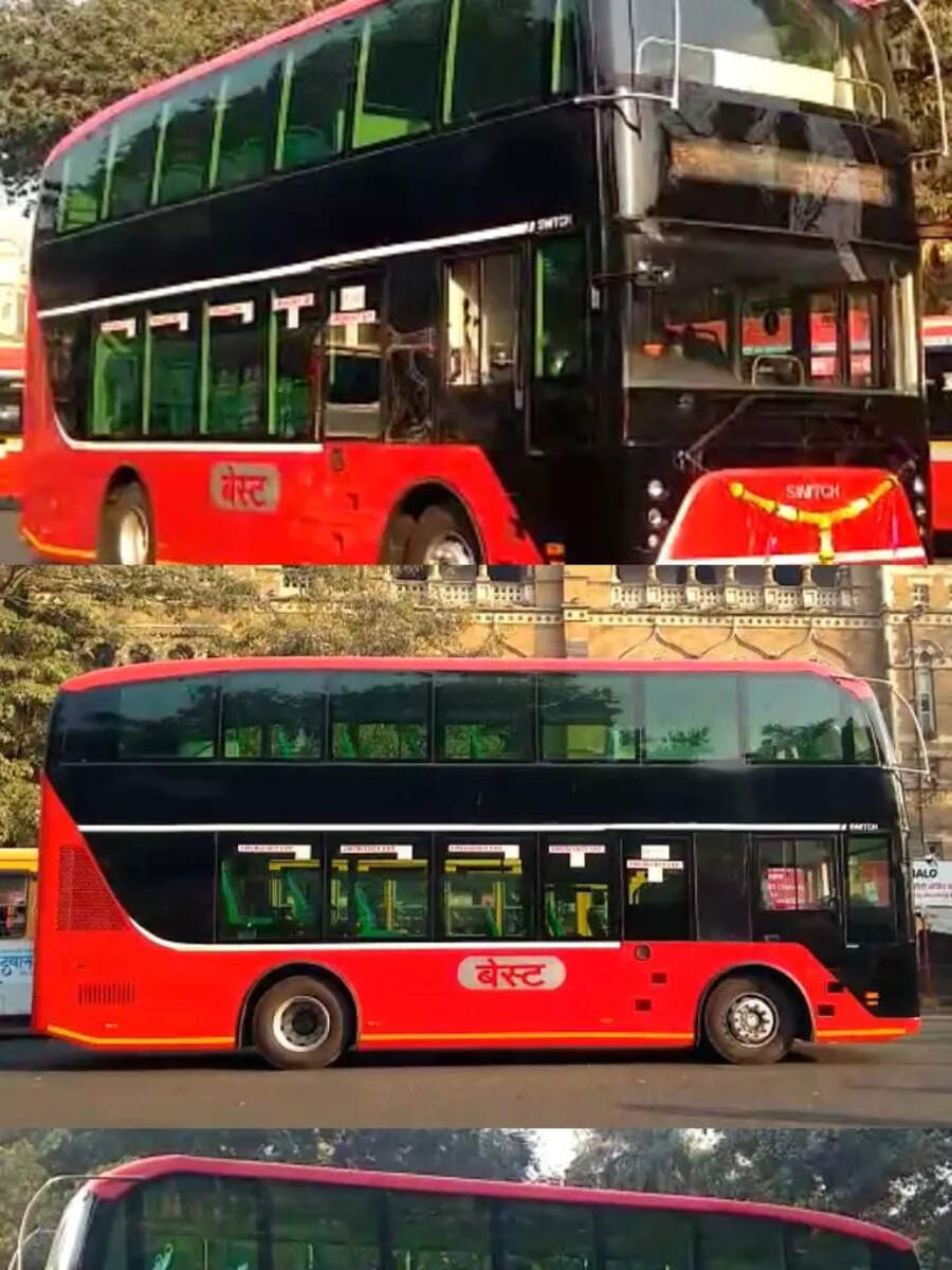 India's First double-decker electric bus launched in mumbai | Times of ...