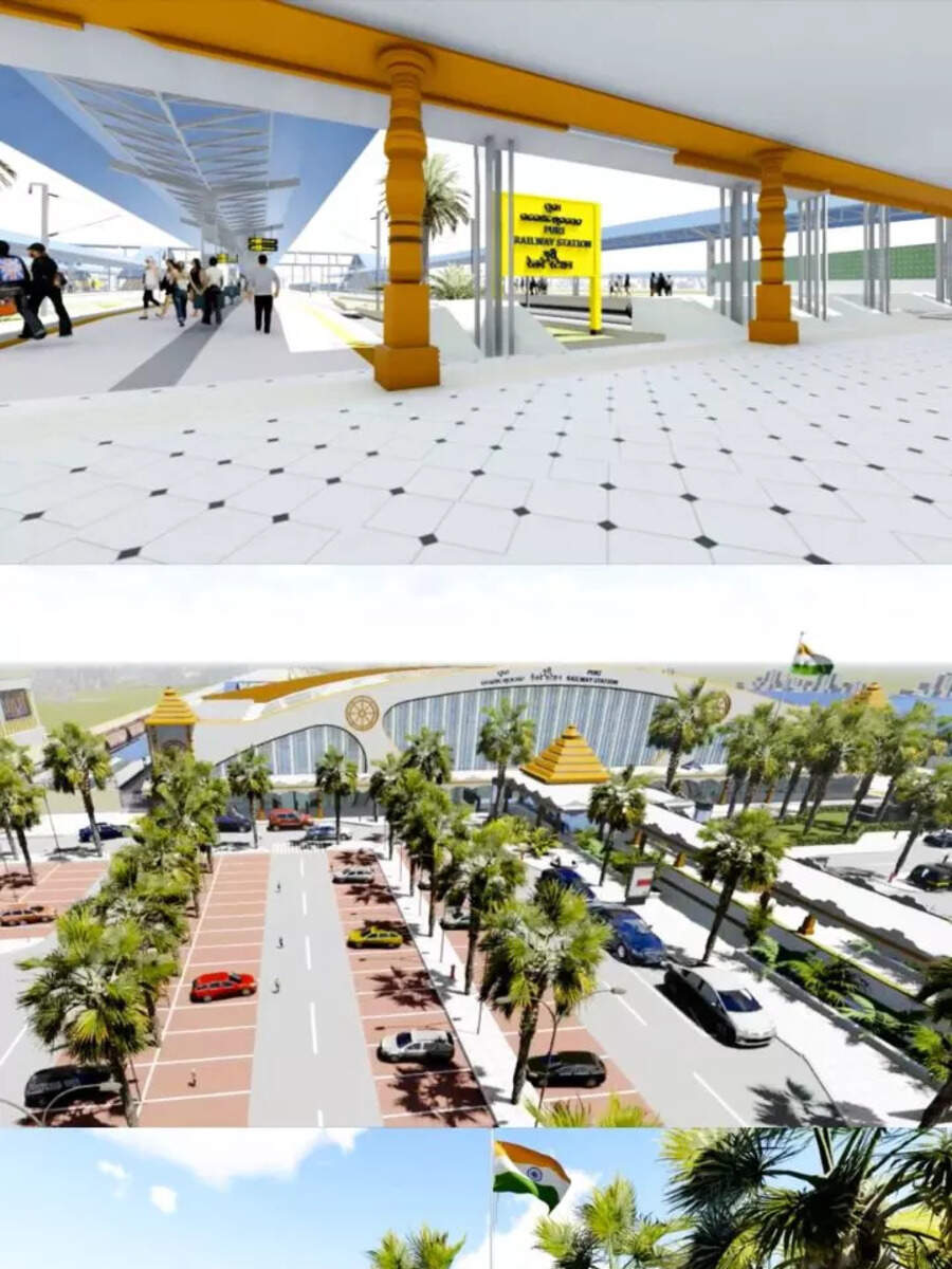 Puri railway station: World-class infra with Odisha's heritage | Times ...