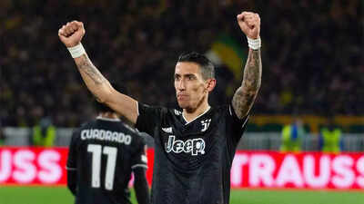 Europa League: Di Maria hat-trick sends Juventus into last 16 ...
