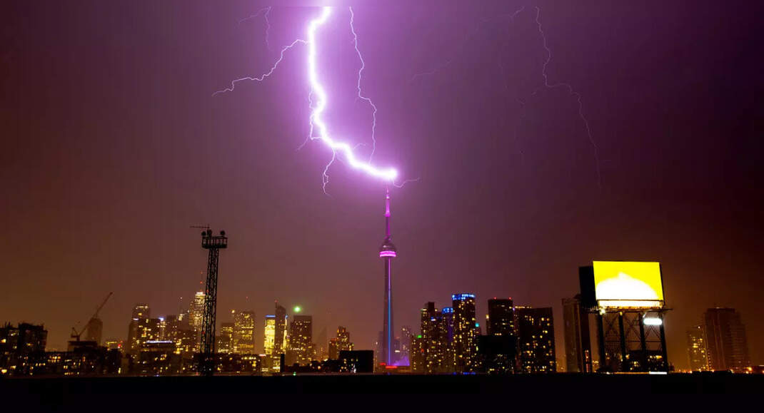 Mind-blowing photos of famous structures hit by lightning | Times of ...