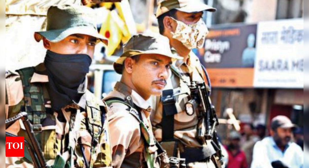 Police & Paramilitary Gear Up For Uneventful Voting | Pune News - Times ...