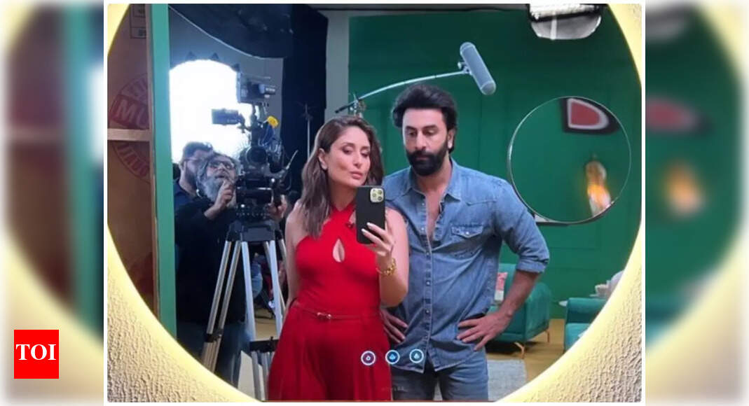 Kareena Kapoor Khan teaches Ranbir Kapoor to pose for a pout-perfect ...