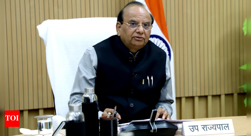 LG VK Saxena visits DDA's 2-day flower festival in Rohini | Delhi News - Times of India